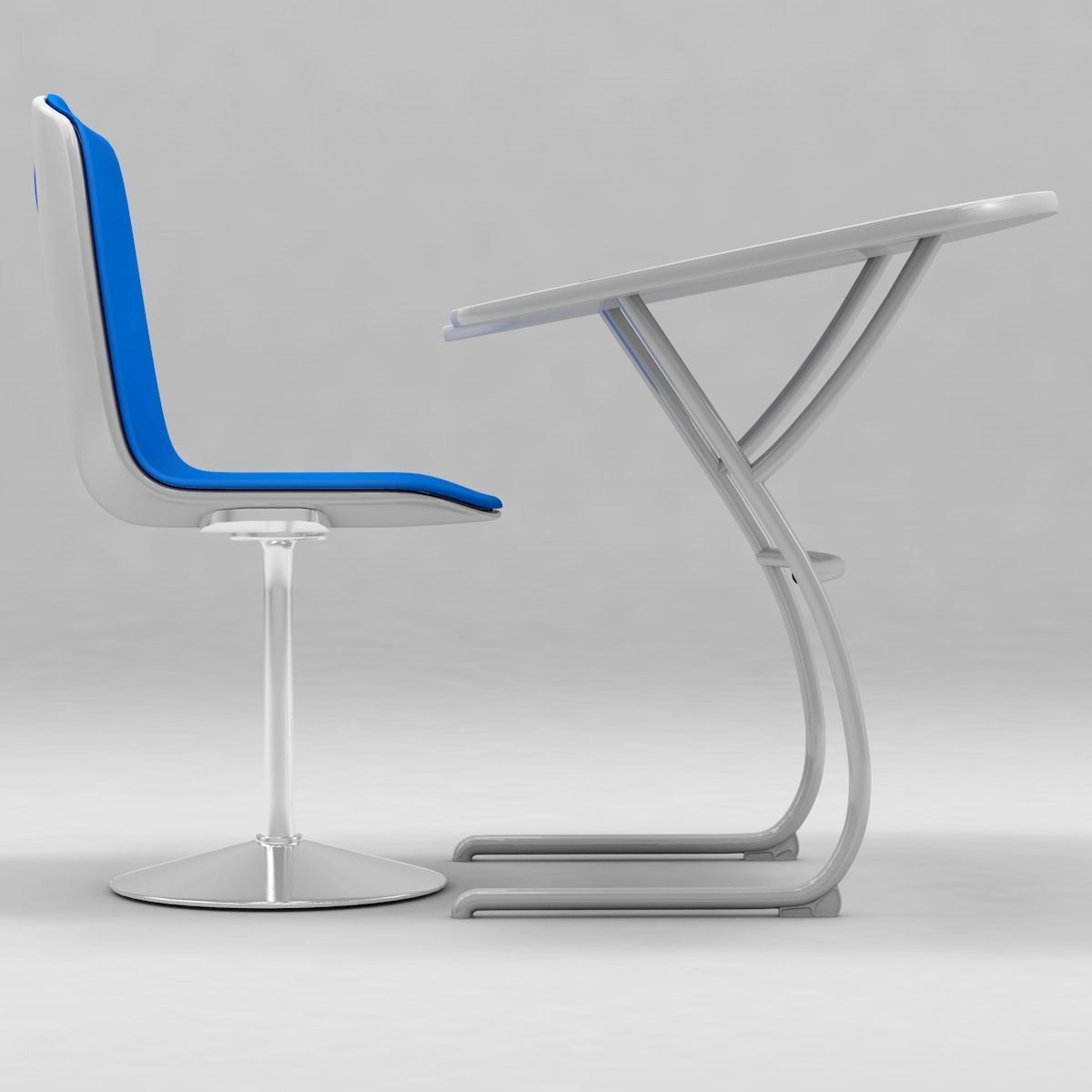 Sci fi Desk 3D model | CGTrader