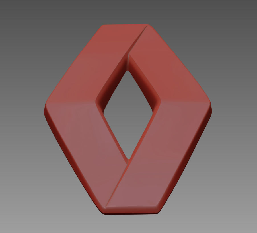 Renault logo 3D model 3D printable | CGTrader