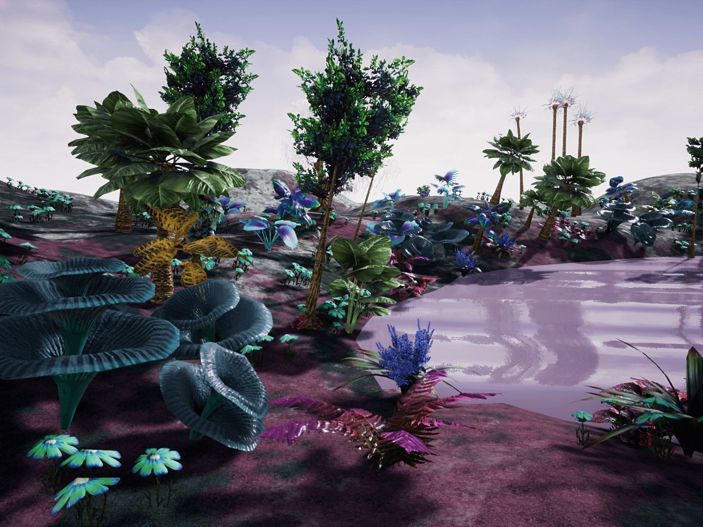 3D model Alien Vegetation UNREAL VR / AR / low-poly | CGTrader