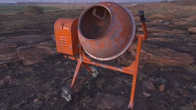 Concrete mixer 3D model animated | CGTrader
