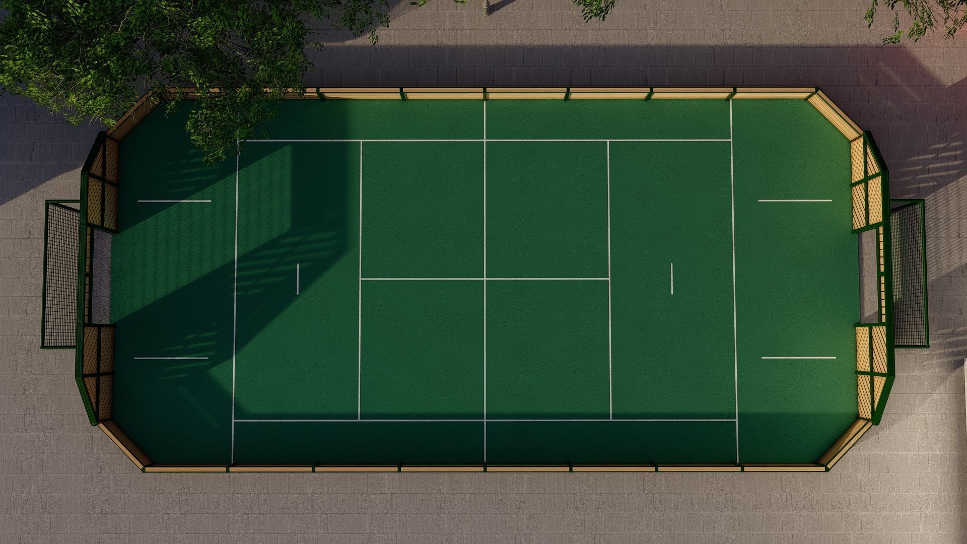 Urban stadium - Street soccer pitch 3D model | CGTrader