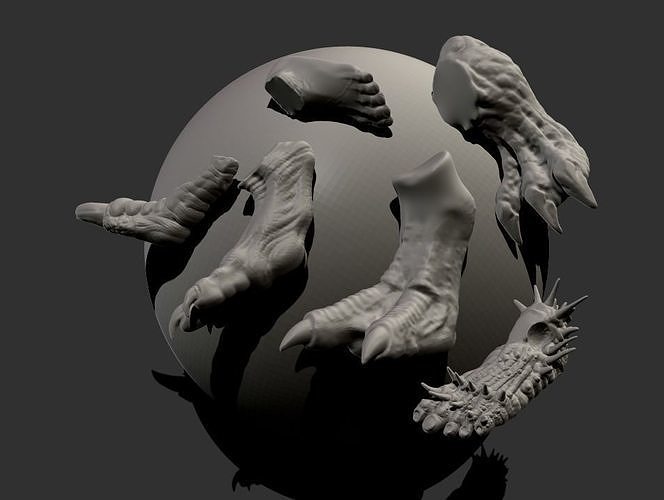 Feet IMM pack free 3D model | CGTrader