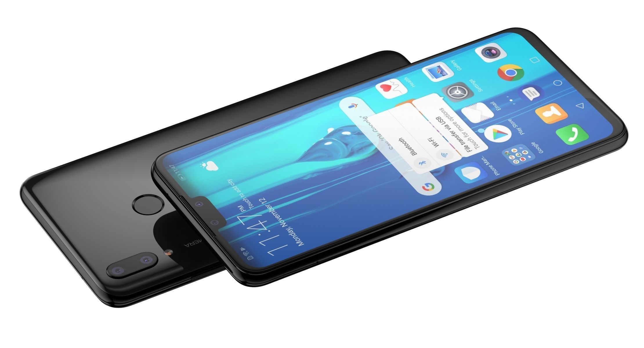 Huawei Y9 2019 Black 3D model | CGTrader