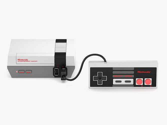 Nintendo Entertainment System 3D model | CGTrader