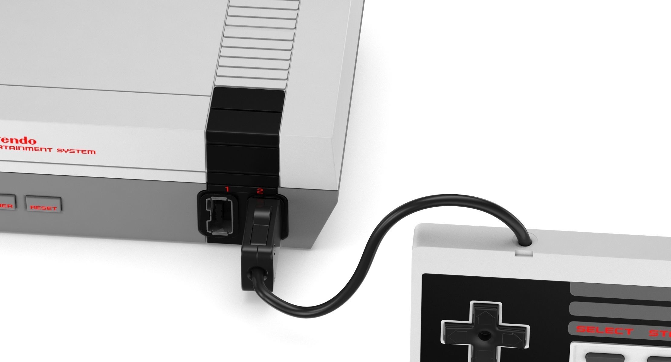 Nintendo Entertainment System 3D model | CGTrader