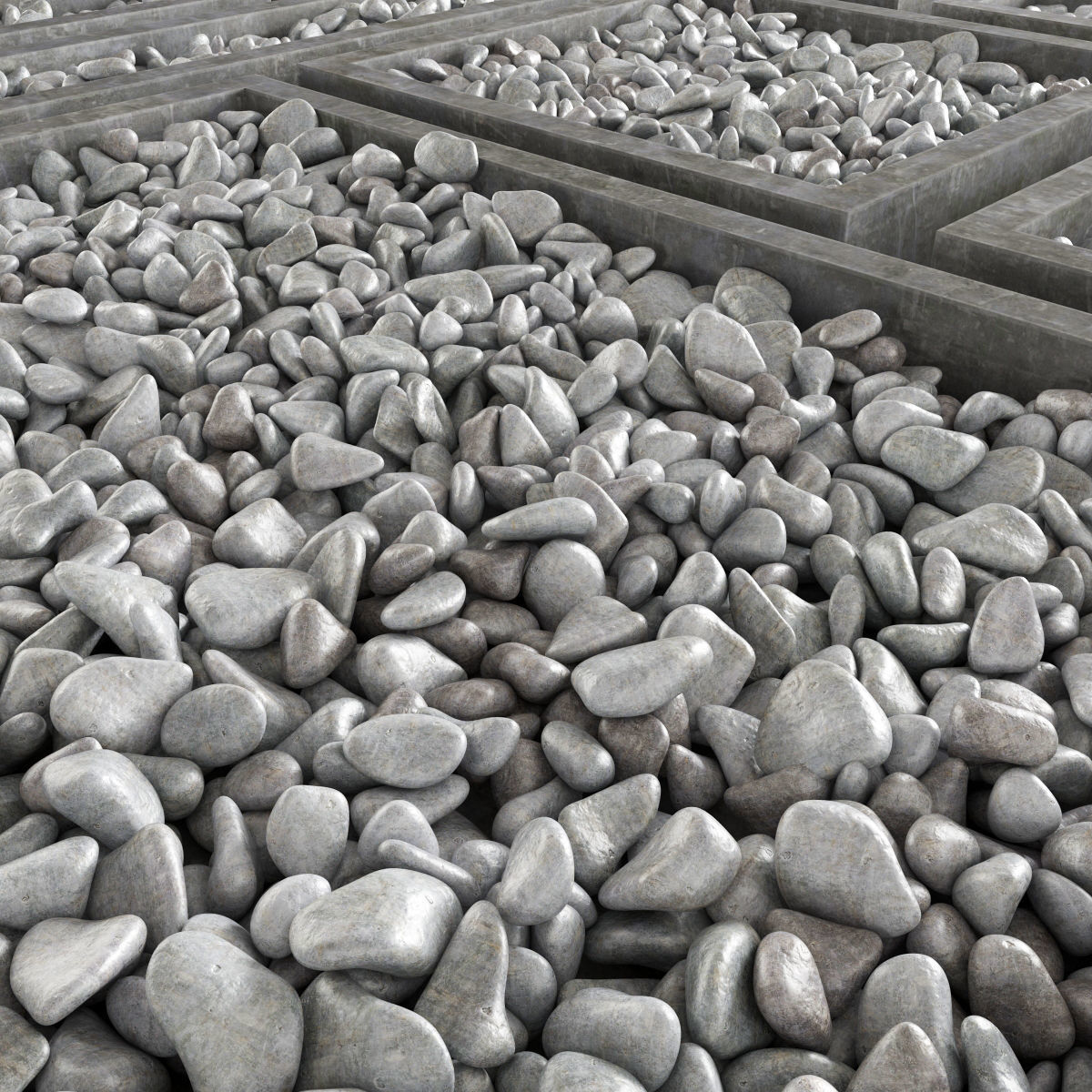 Pebble color form 3D model | CGTrader