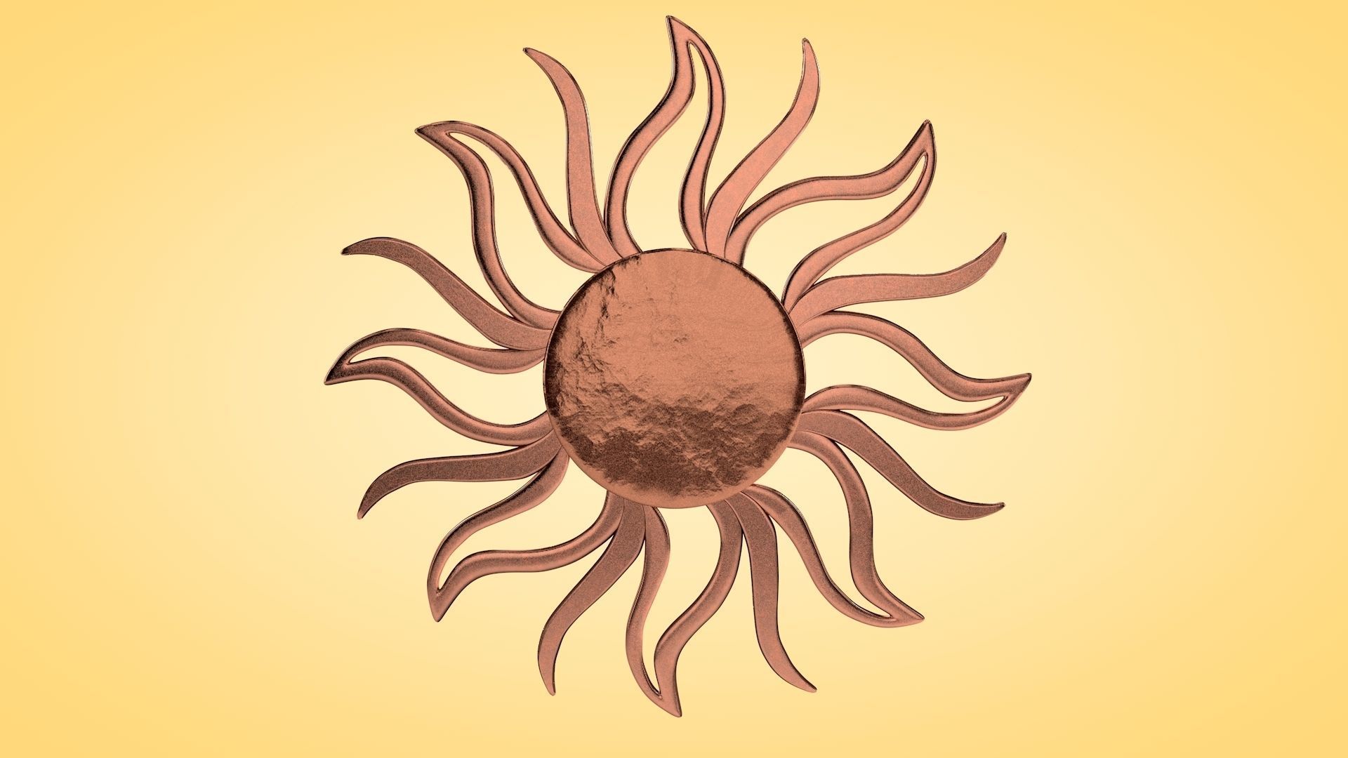 Sun - Wall Decoration 3D model | CGTrader