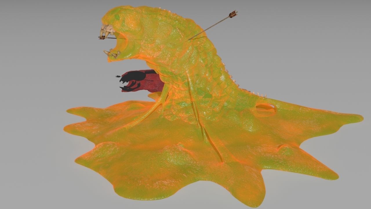 Slime skeleton 3D model rigged | CGTrader