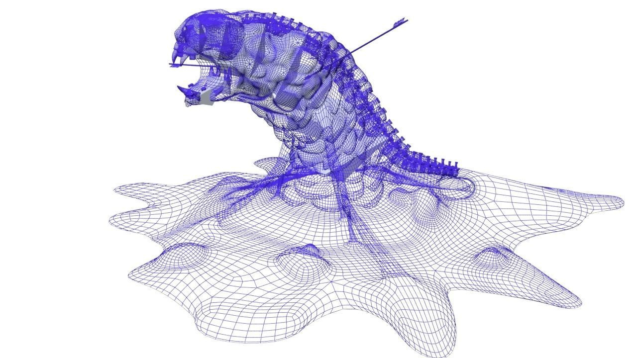 Slime skeleton 3D model rigged | CGTrader