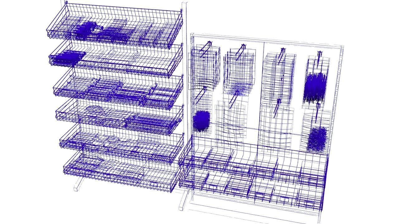 candy rack 3D model | CGTrader