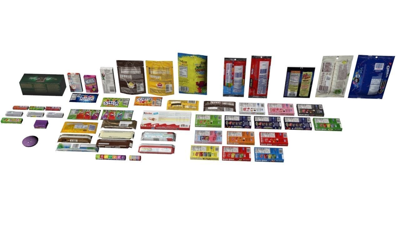 candy rack 3D model | CGTrader