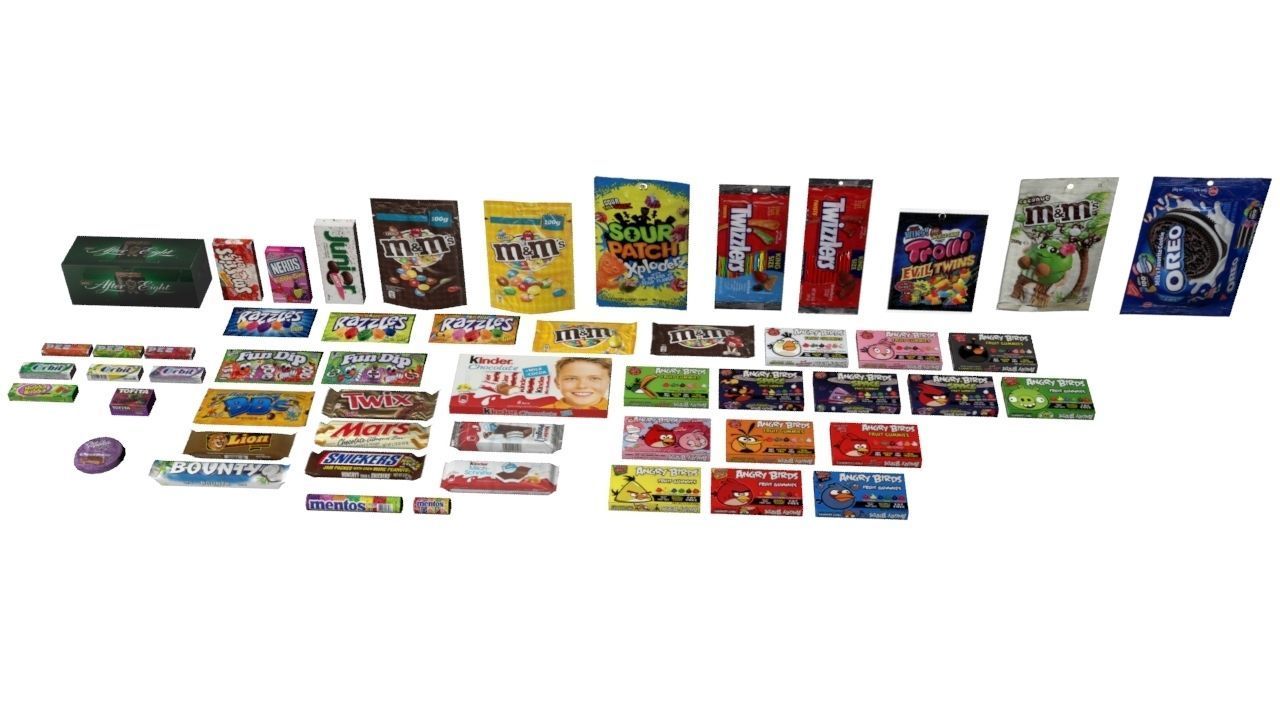 candy rack 3D model | CGTrader