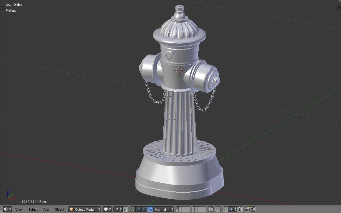 Fire Hydrant 24 - Old Vintage style 3D model | CGTrader
