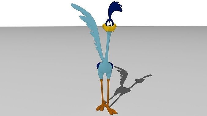 Road runner 3D model rigged | CGTrader