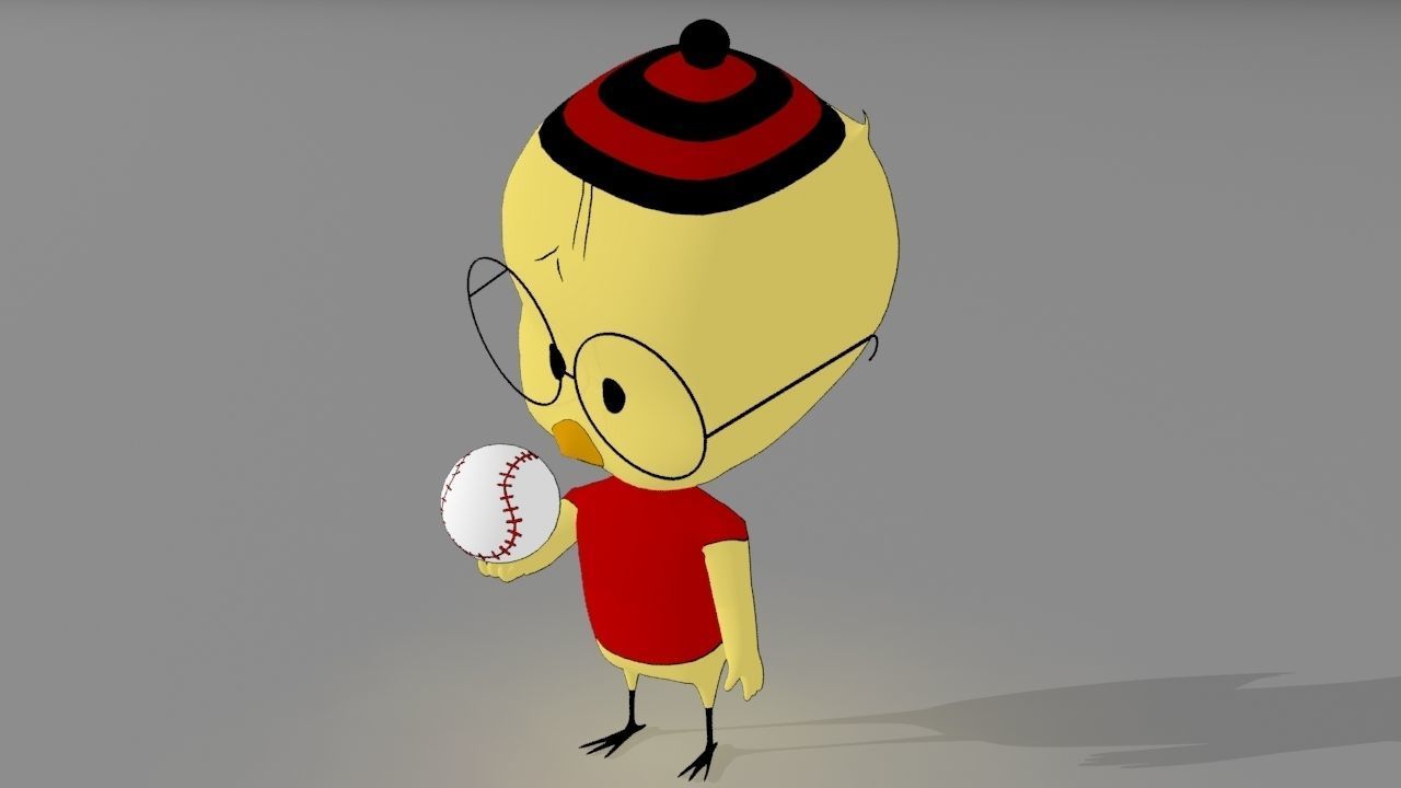 Eggbert Egghead Junior 3D model rigged | CGTrader