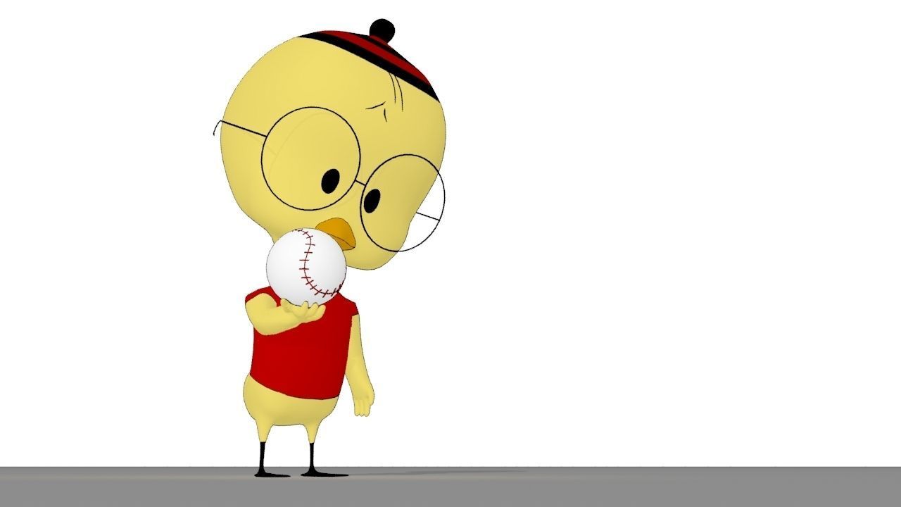 Eggbert Egghead Junior 3D model rigged | CGTrader