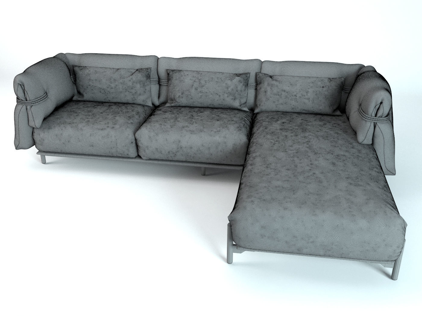 MOROSO Belt sectional sofa 3D model | CGTrader