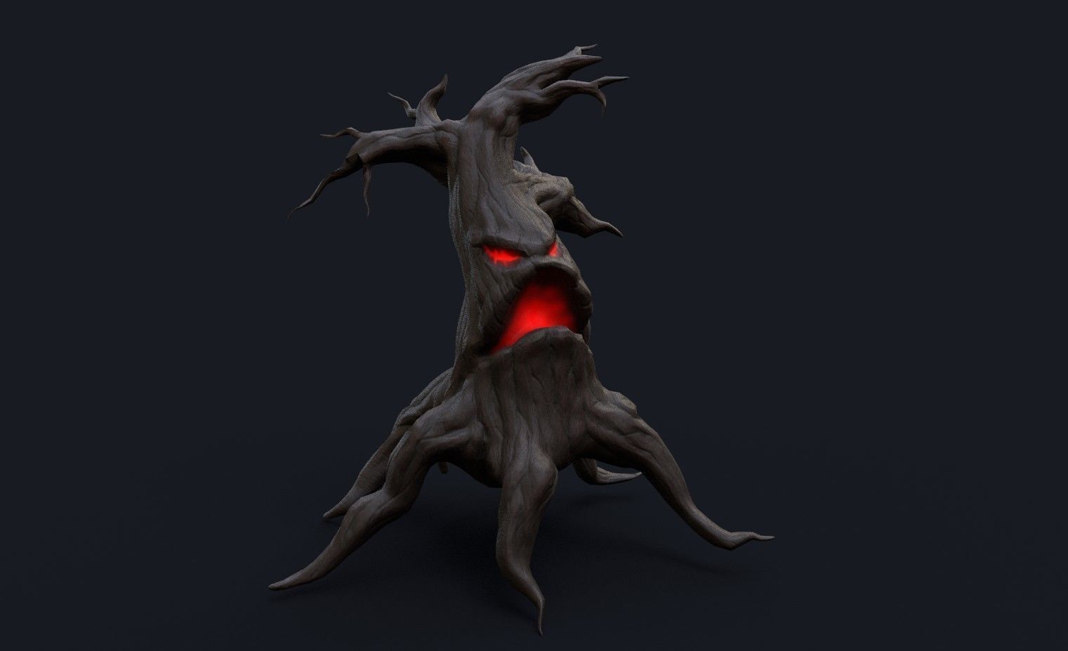 3D model spooky tree 001 VR / AR / low-poly | CGTrader