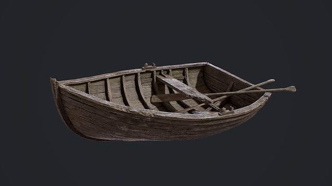 3D model PBR Old Broken RowBoat VR / AR / low-poly | CGTrader