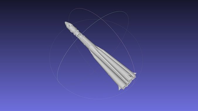 Vostok K Rocket Model 3D model 3D printable | CGTrader