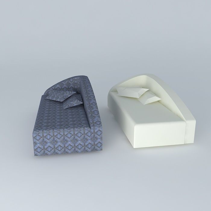 Sofa Dormeuse sofa free 3D model | CGTrader