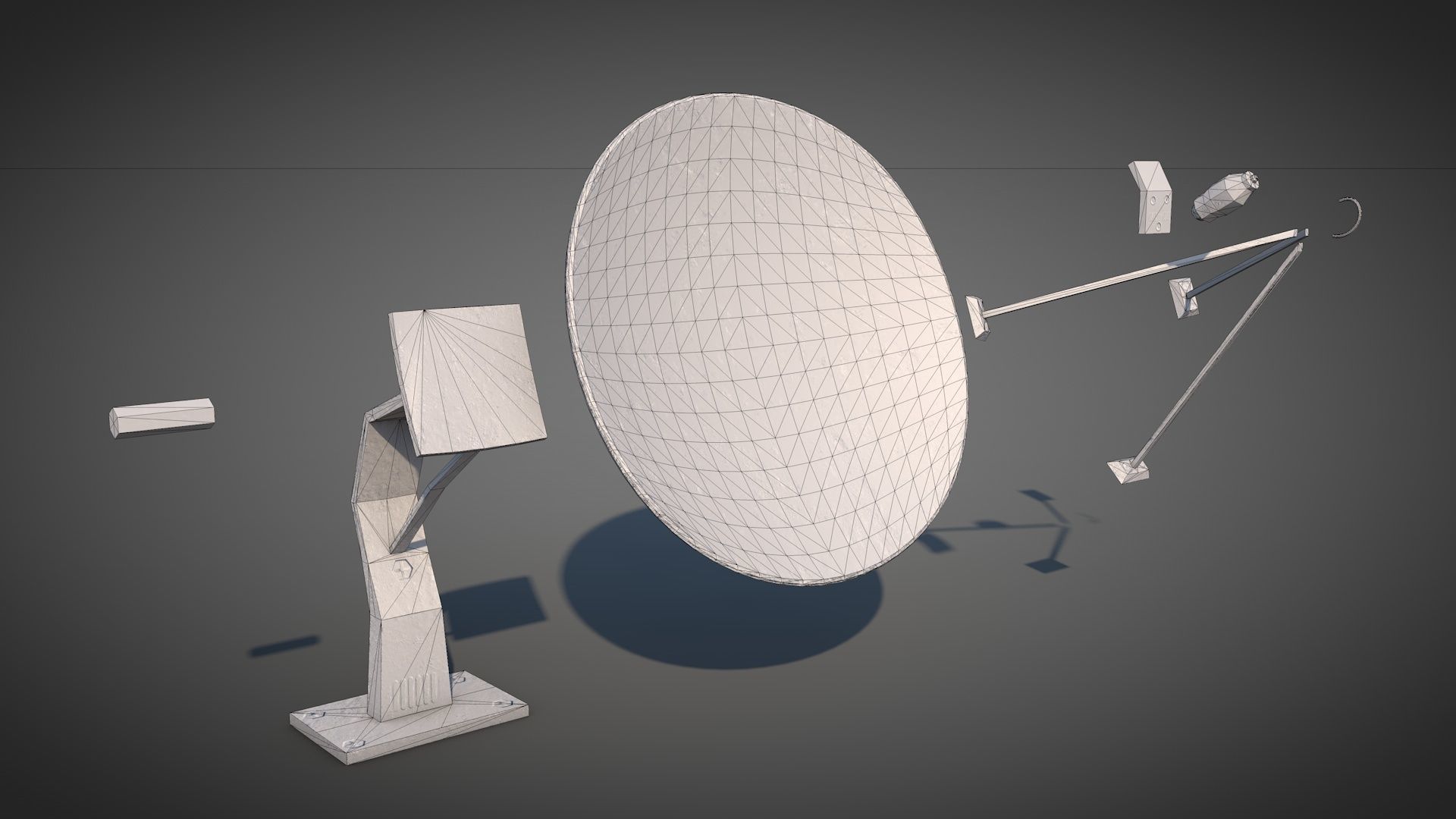 3D model Old Satellite Dishes VR / AR / low-poly | CGTrader