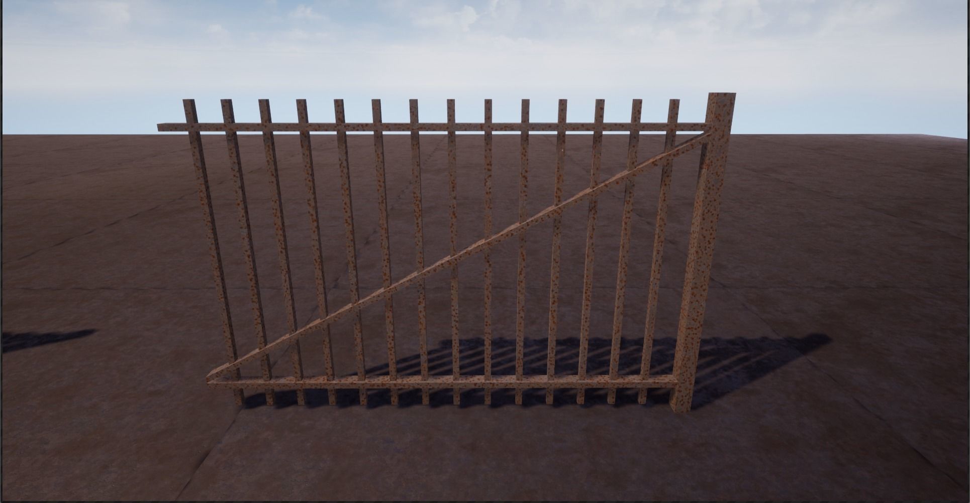 3D model Modular Rusty Railing VR / AR / low-poly | CGTrader