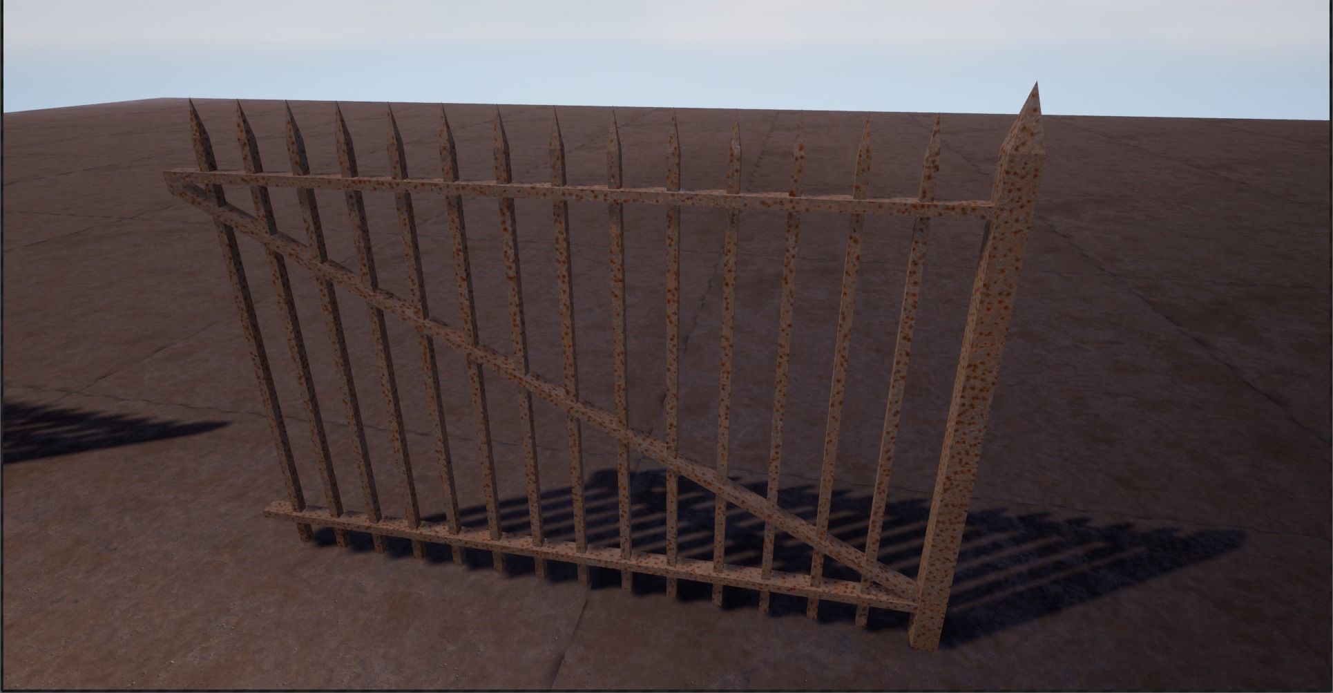 3D model Modular Rusty Railing VR / AR / low-poly | CGTrader