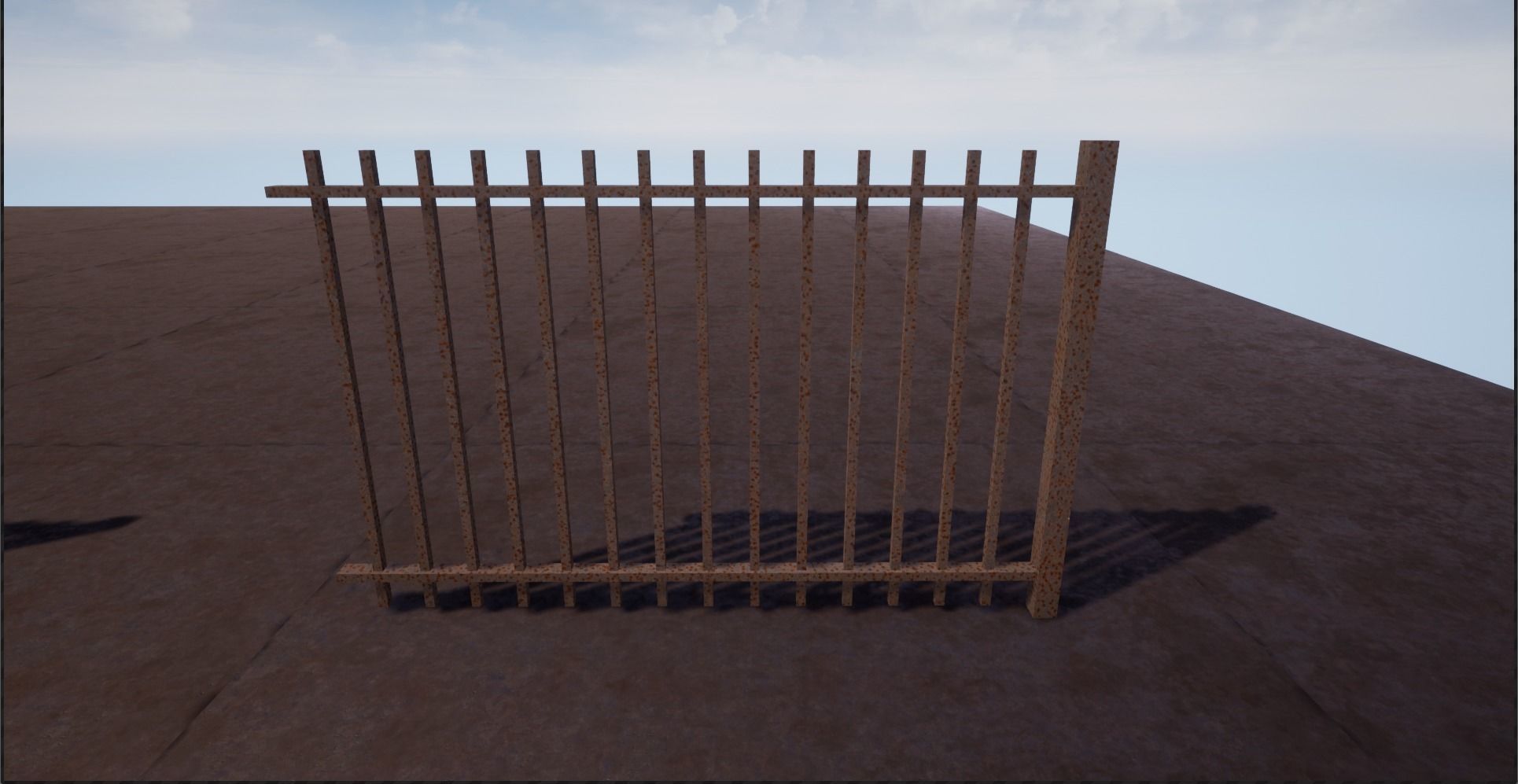 3D model Modular Rusty Railing VR / AR / low-poly | CGTrader