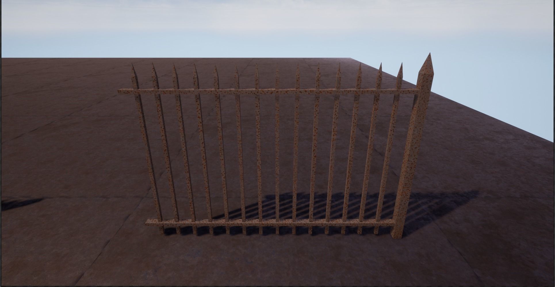 3D model Modular Rusty Railing VR / AR / low-poly | CGTrader