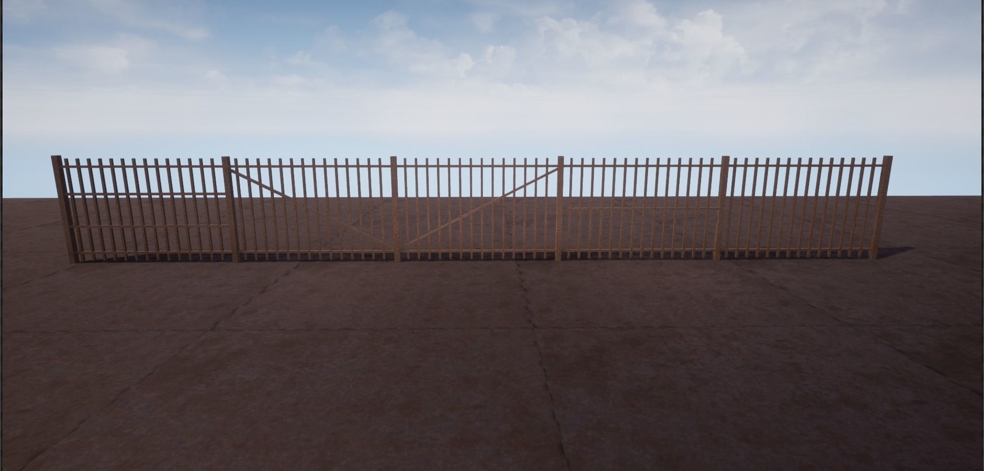 3D model Modular Rusty Railing VR / AR / low-poly | CGTrader