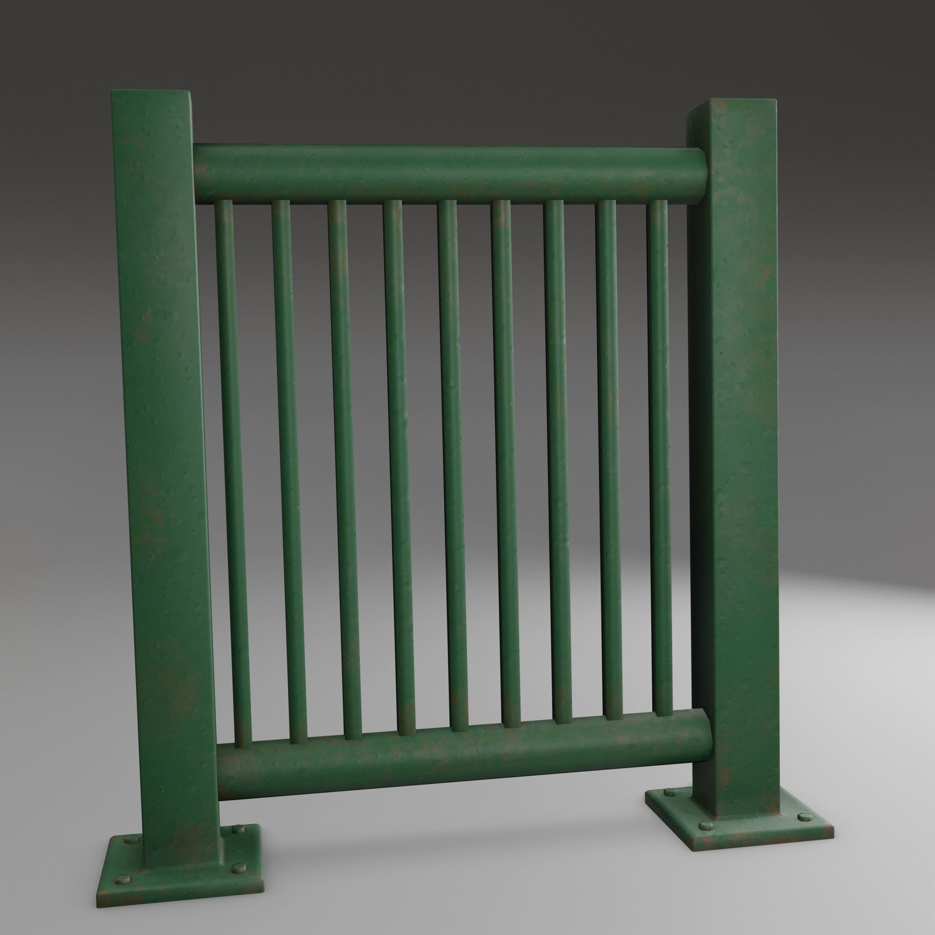 3D model Harbor Railing Modular - Game ready VR / AR / low-poly | CGTrader