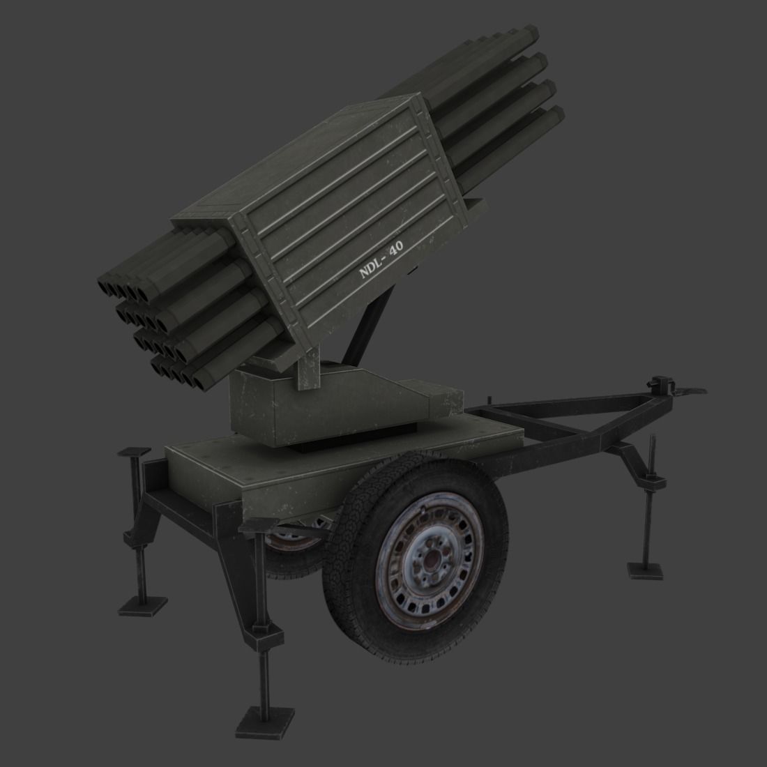 3D model Rocket Launcher NDL-40 VR / AR / low-poly | CGTrader