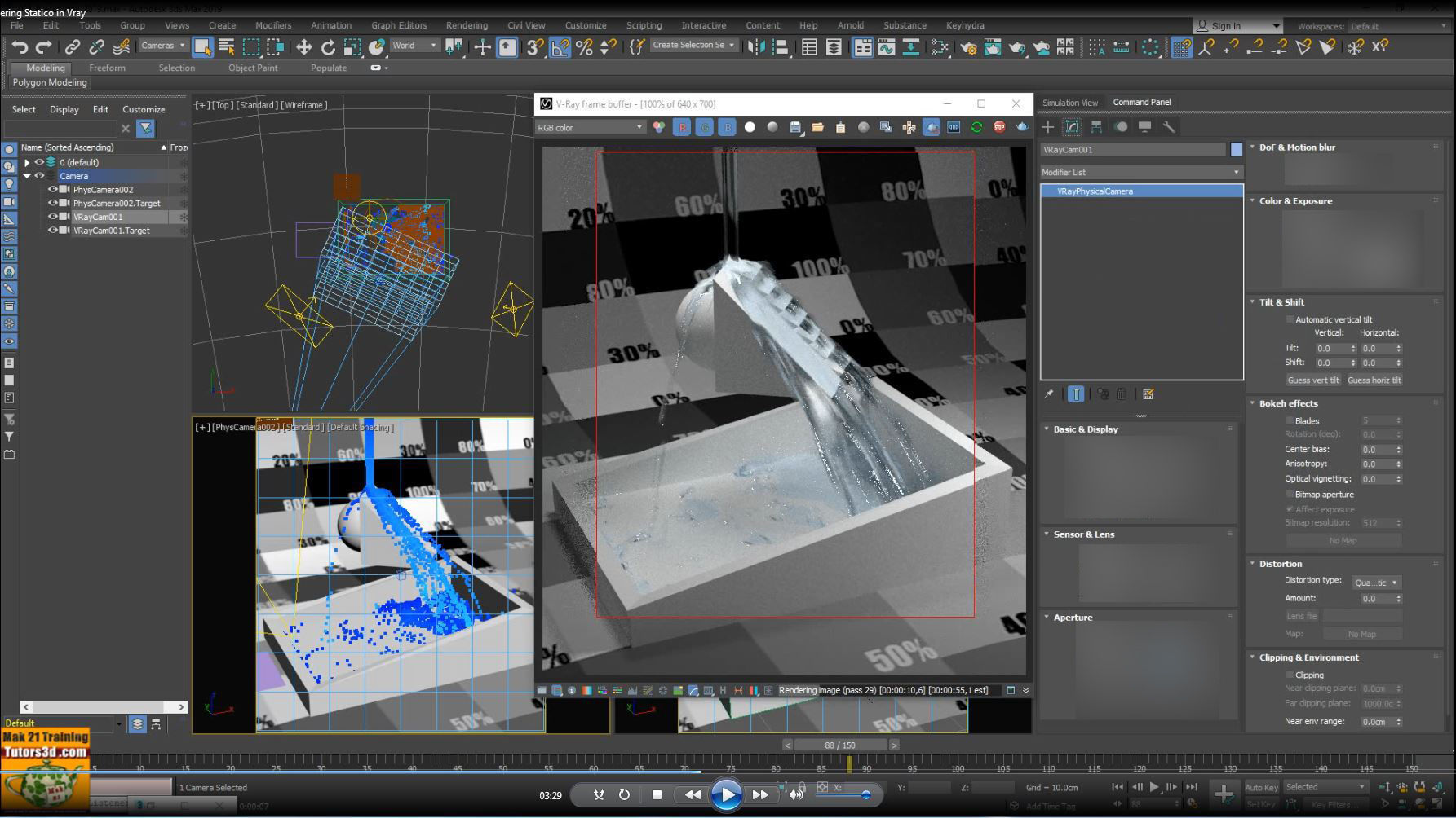 3ds max Fluid Bifrost Liquidi Tutorial MP4 3D model animated | CGTrader