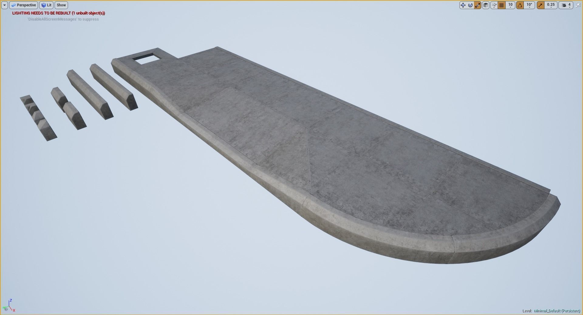 3D model Sidewalk - Modular Set 4 VR / AR / low-poly | CGTrader