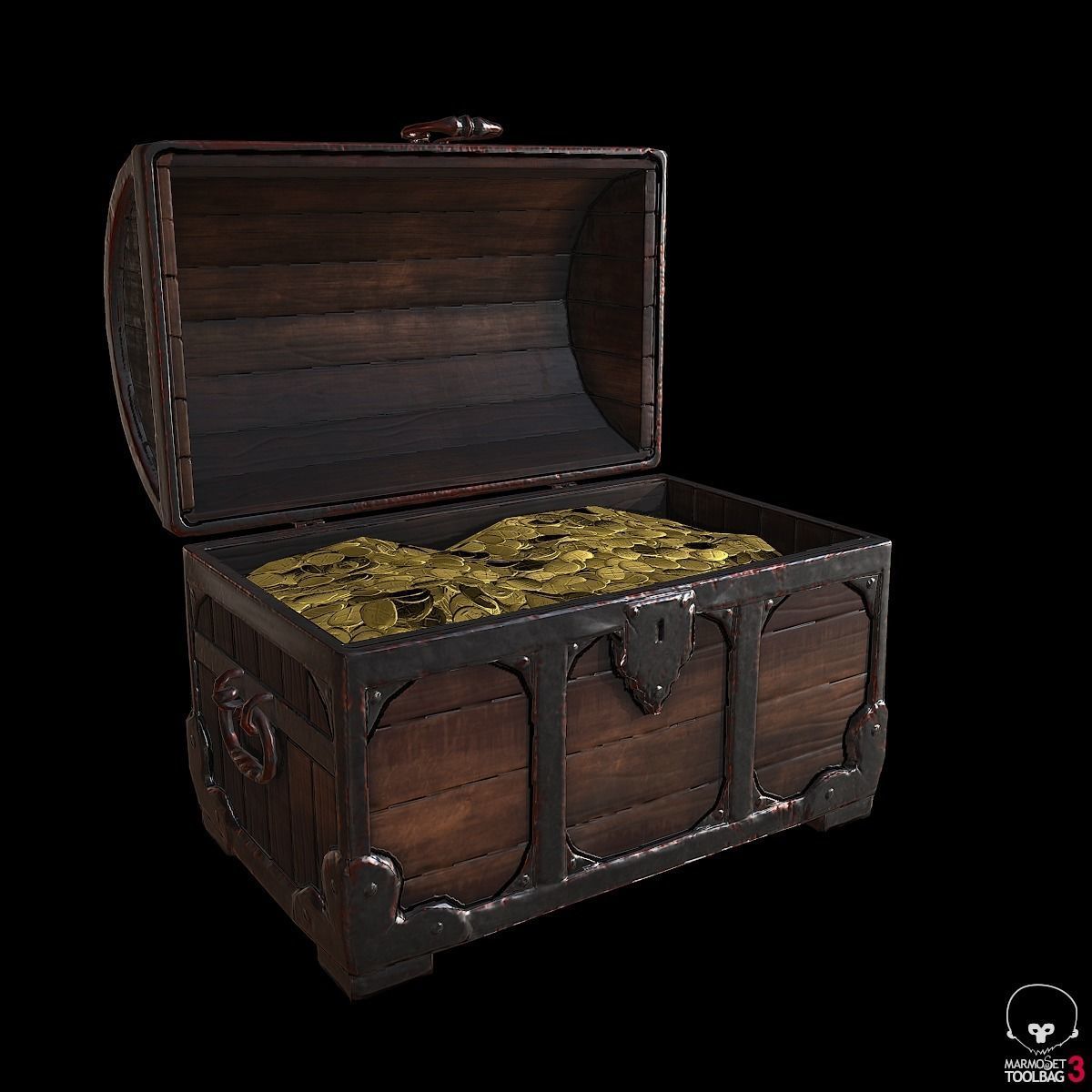 3D model Medieval Chest Lowpoly VR / AR / low-poly | CGTrader