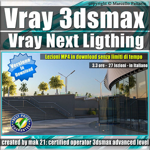 004 Vray Next 3ds max Lighting Tutorial MP4 3D model | CGTrader