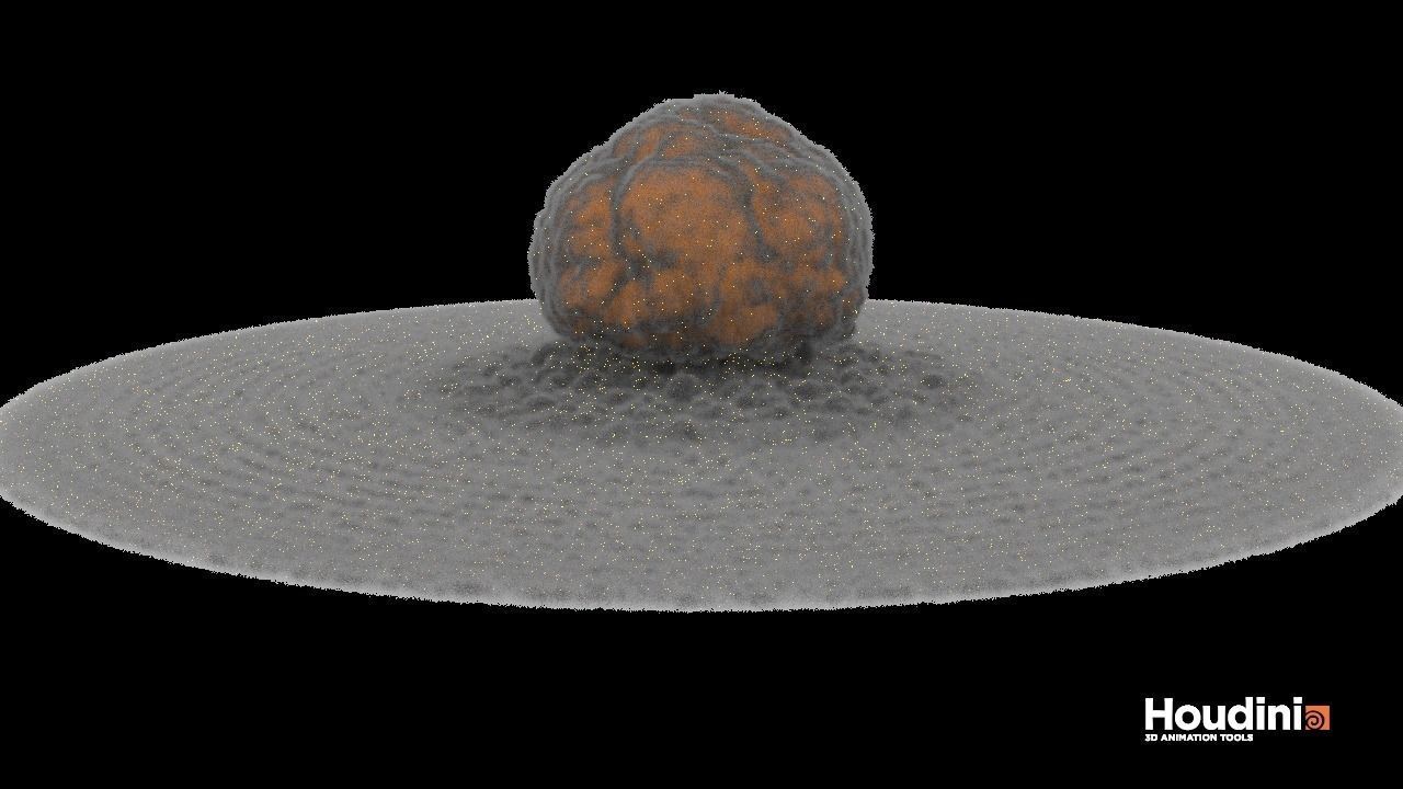 3D model Houdini Power Asset - Nuclear Explosion VR / AR / low-poly ...