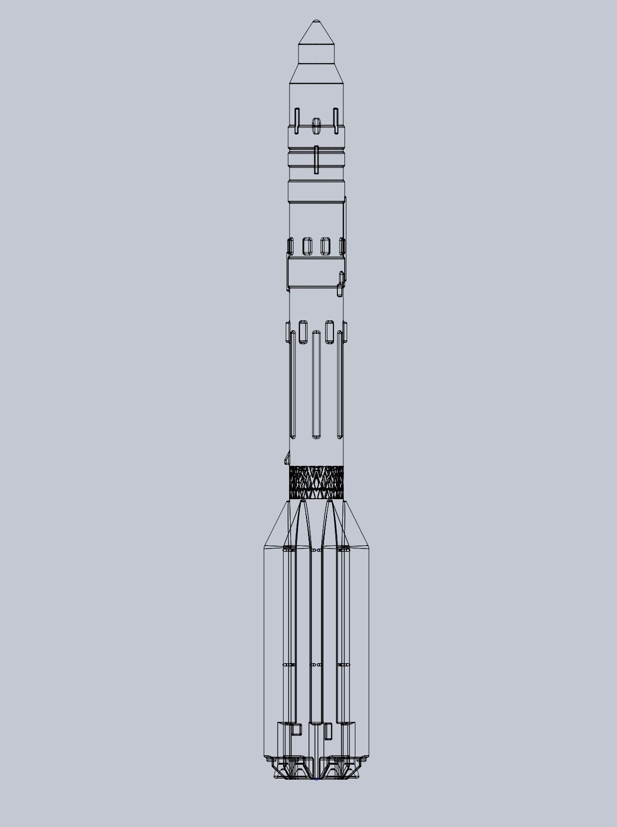 Russian Proton Rocket Printable Model 3D model 3D printable | CGTrader