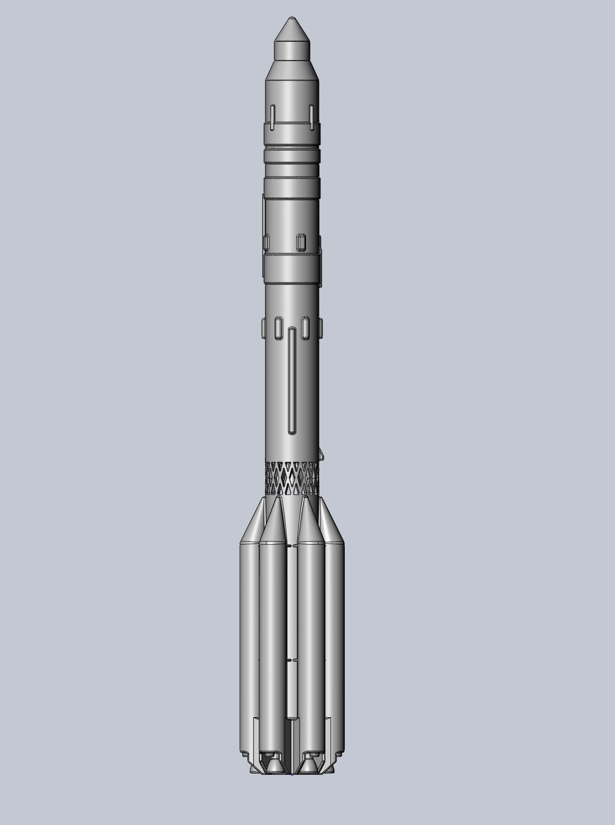 Russian Proton Rocket Printable Model 3D model 3D printable | CGTrader