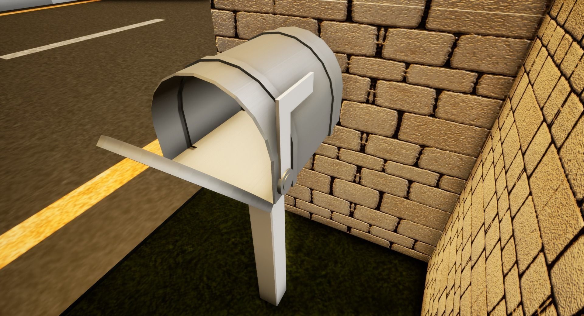 Mailbox low poly free VR / AR / low-poly 3D model | CGTrader