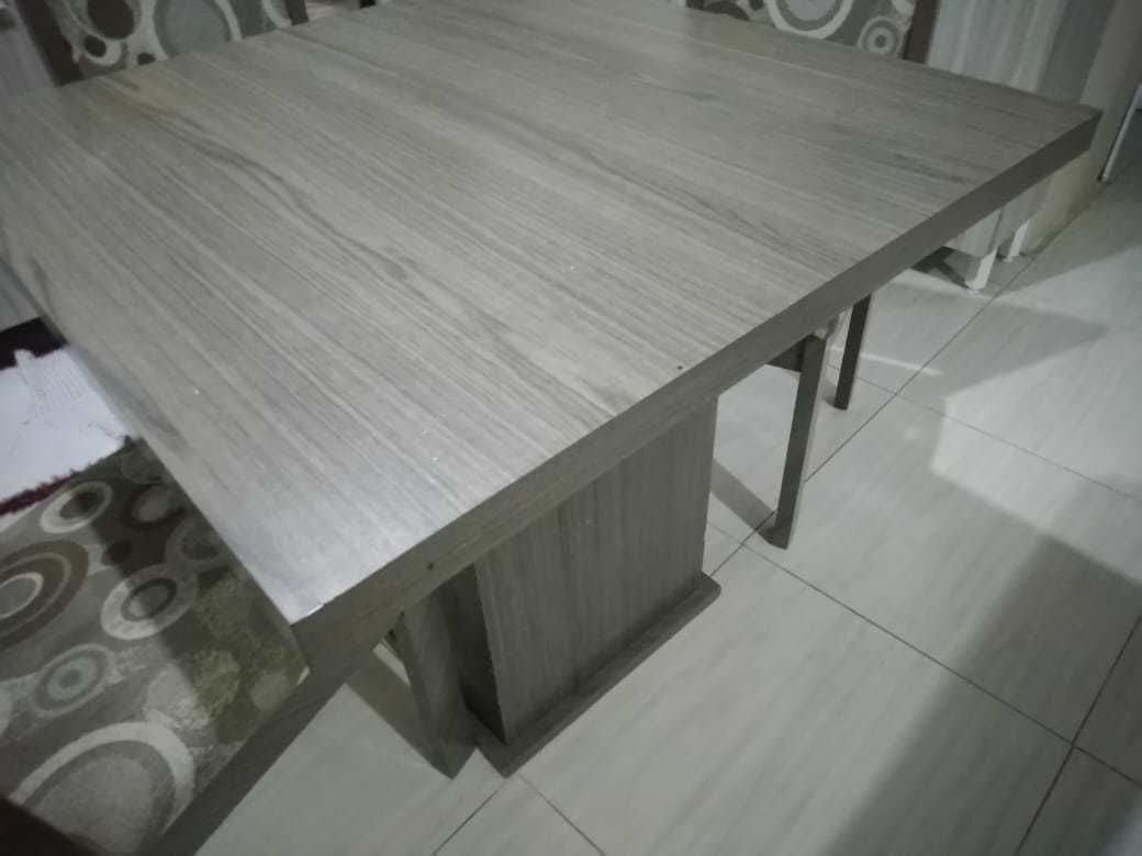 3D model Rustic Wooden Dining Table Real Life Based PBR VR / AR / low ...