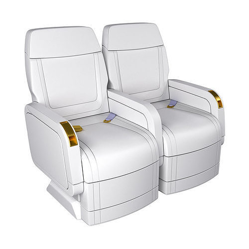 airplane seat of VIP class 3D model | CGTrader