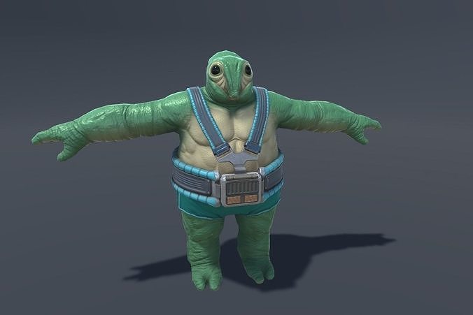 Sci-Fi NPC free VR / AR / low-poly 3D model animated rigged | CGTrader