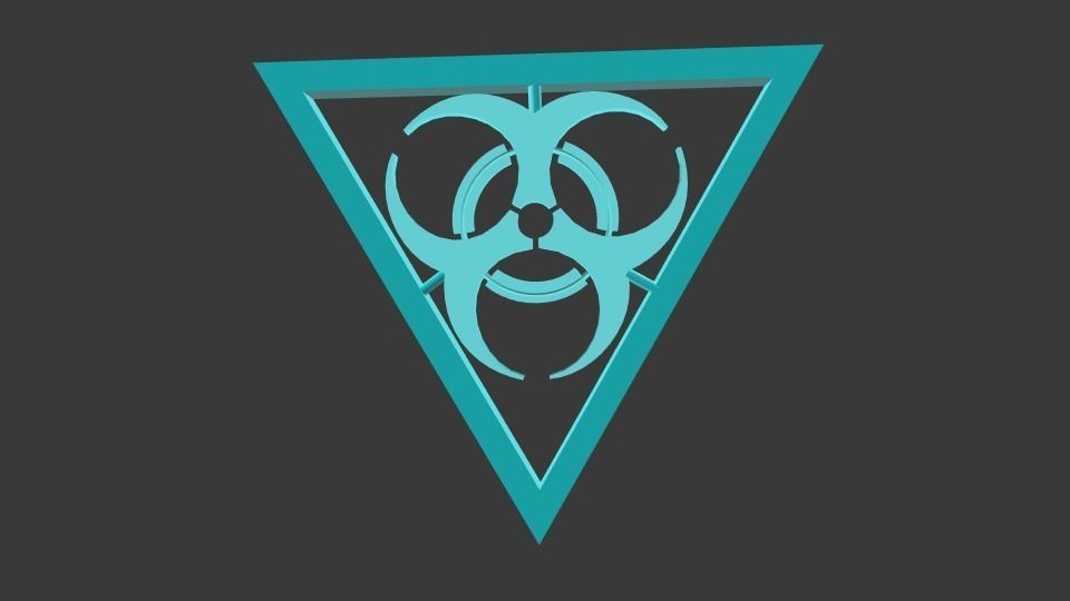 Biological pollution icon 3D model 3D printable | CGTrader