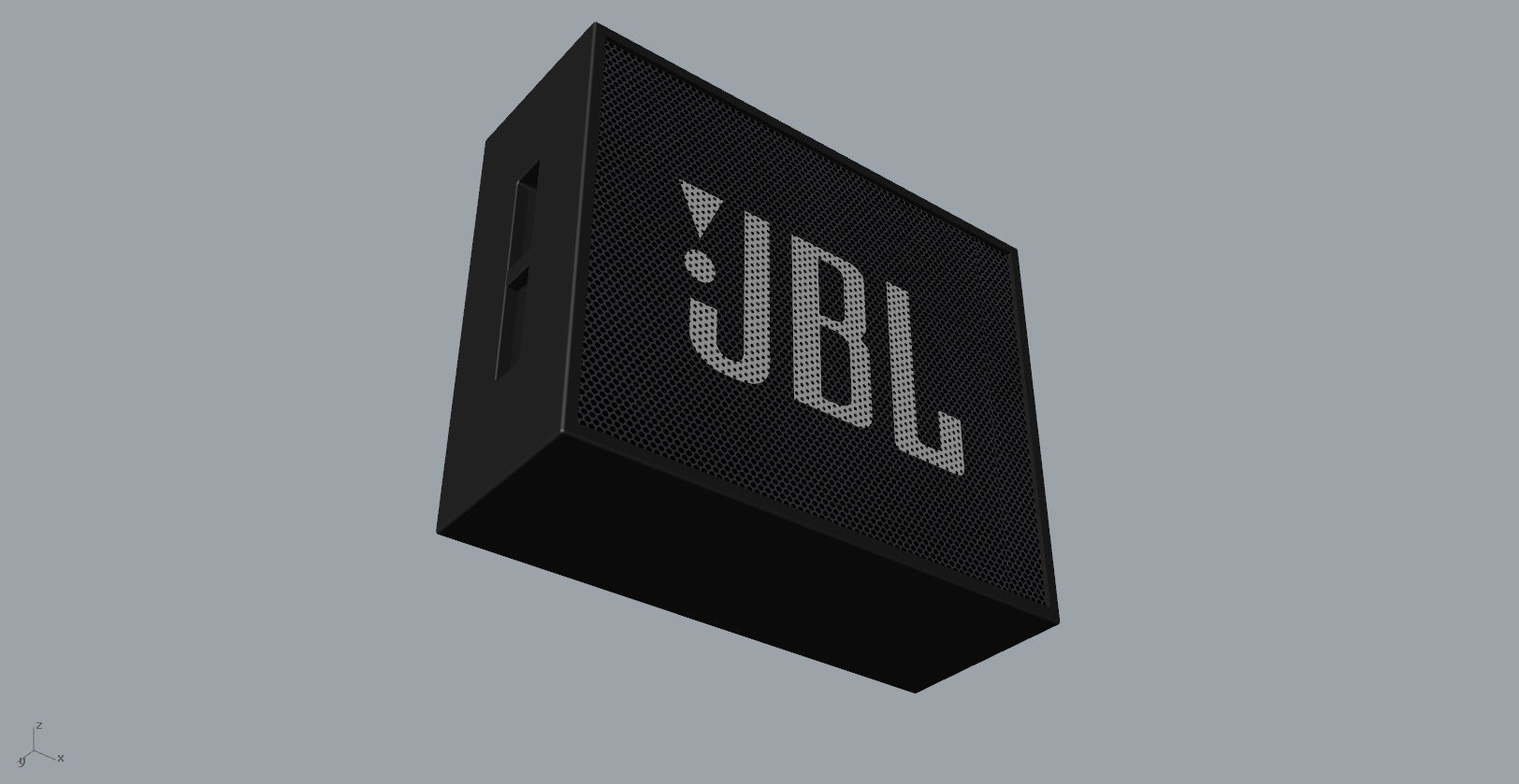 JBL GO1 BLACK SPEAKER -customizable speaker 3d model 3D model | CGTrader