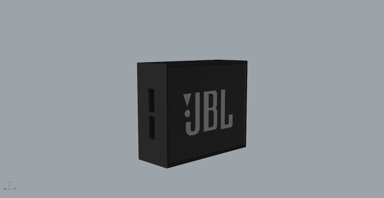 JBL GO1 BLACK SPEAKER -customizable speaker 3d model 3D model | CGTrader