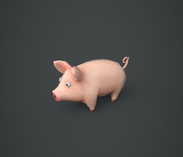 3D model Pig Stylized VR / AR / low-poly | CGTrader
