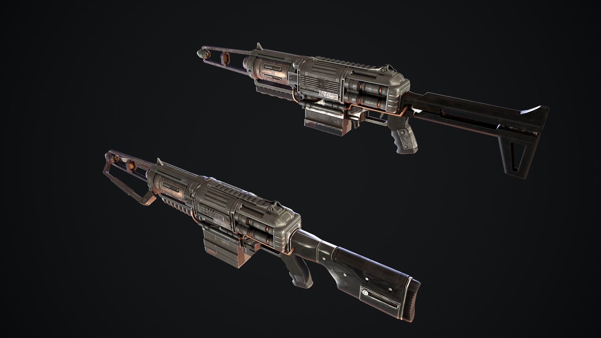 3D model Energy Riffle VR / AR / low-poly | CGTrader