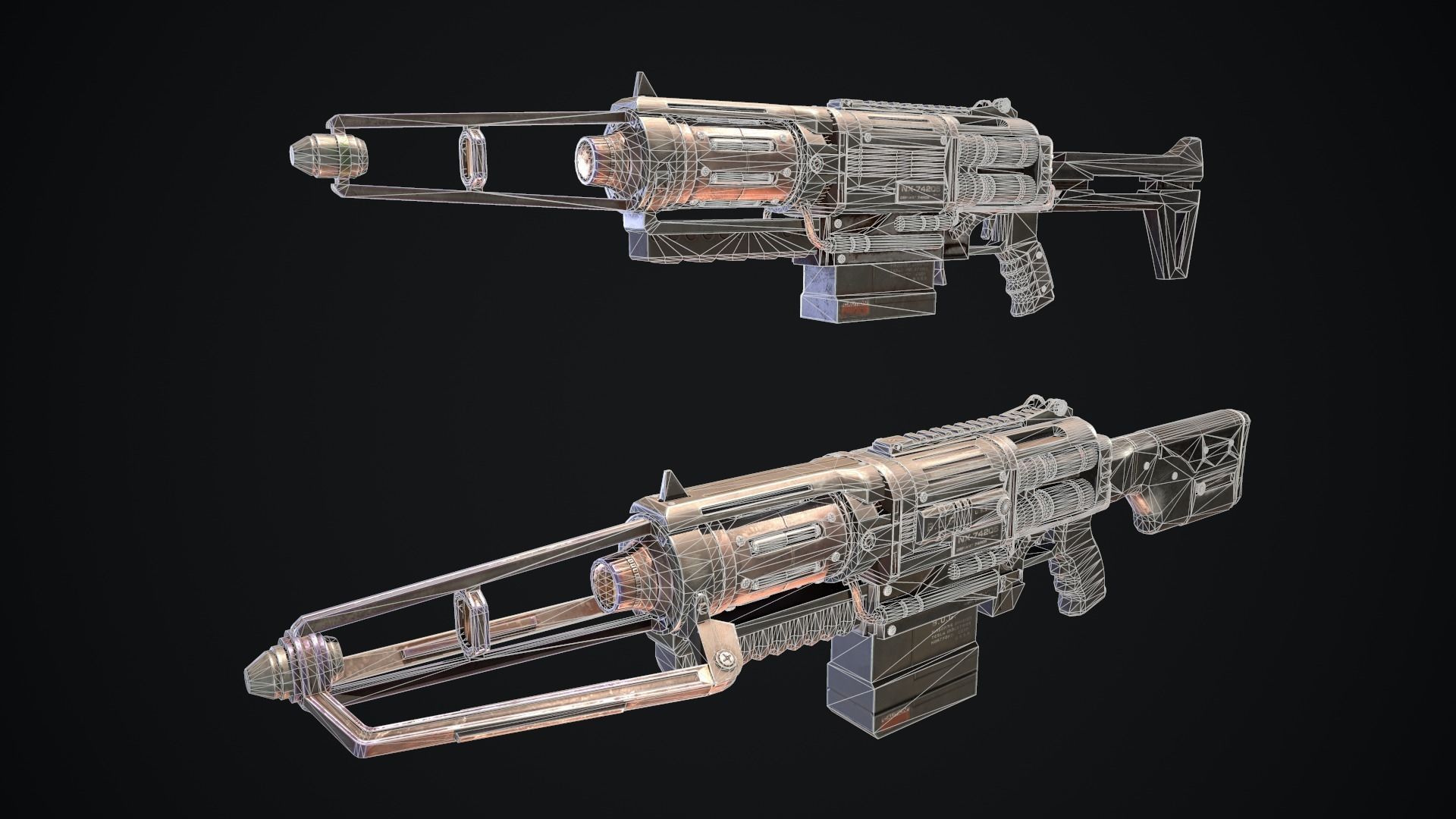 3D model Energy Riffle VR / AR / low-poly | CGTrader